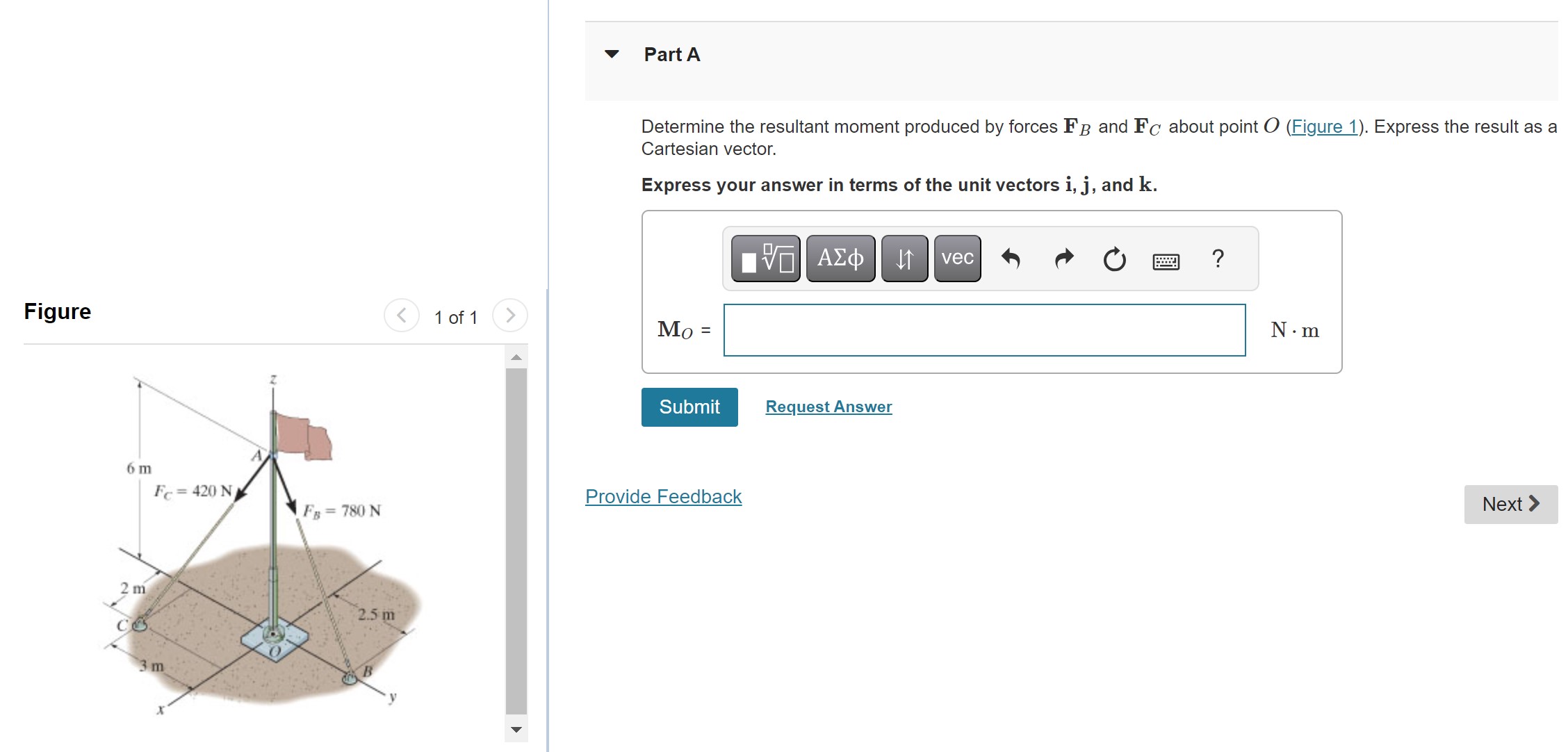 Solved Determine the resultant moment produced by forces FB | Chegg.com