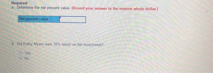 Solved Exercise 11-8 Basic Net Present Value Analysis | Chegg.com