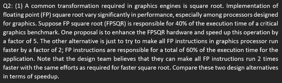 Solved Q2: (1) A common transformation required in graphics | Chegg.com