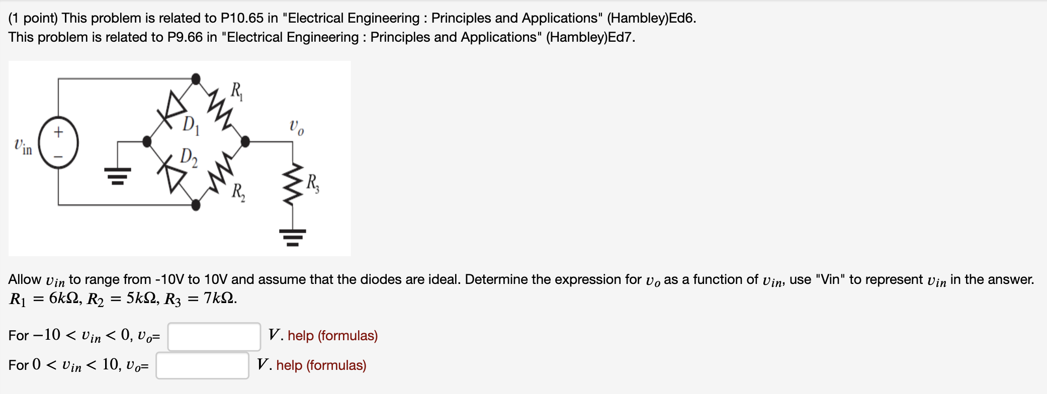 Solved (1 point) This problem is related to P10.65 in | Chegg.com