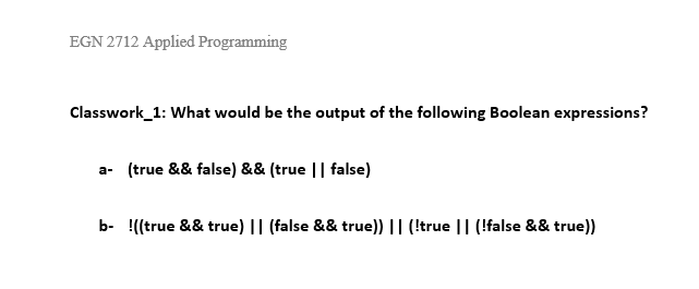 Solved Egn 2712 Applied Programming Classwork1 What Would 