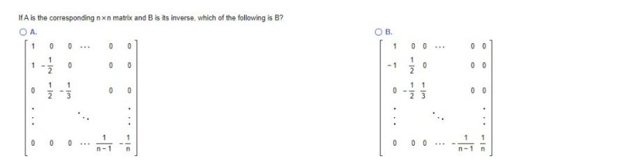 Solved Use the algorithm for finding A to find the inverses | Chegg.com