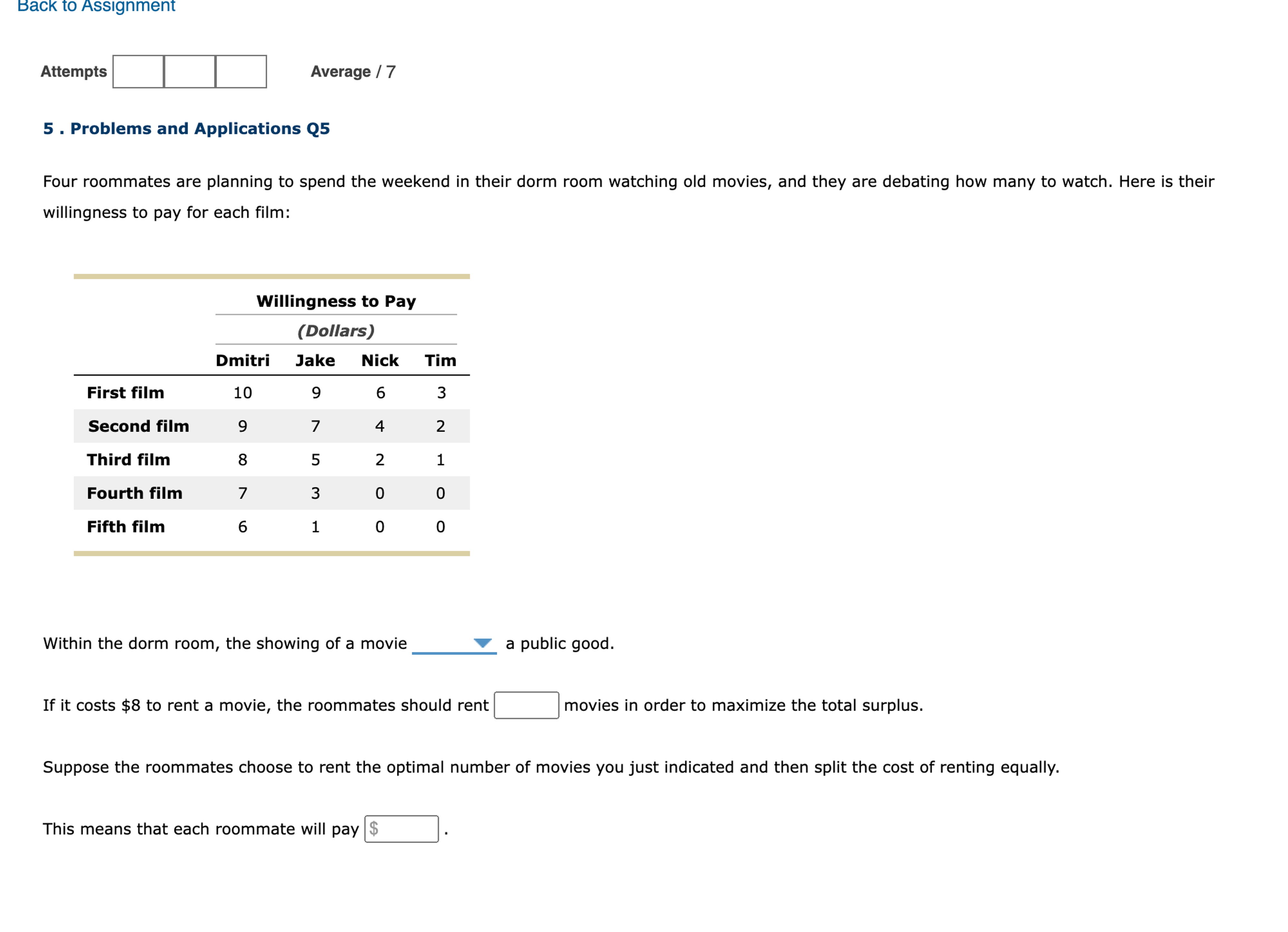 Solved AttemptsAverage ?75 . ﻿Problems and Applications | Chegg.com