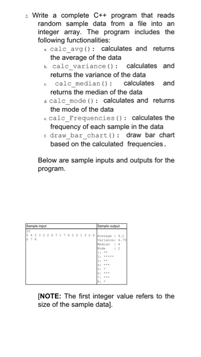 Solved 2 Write A Complete C Program That Reads Random