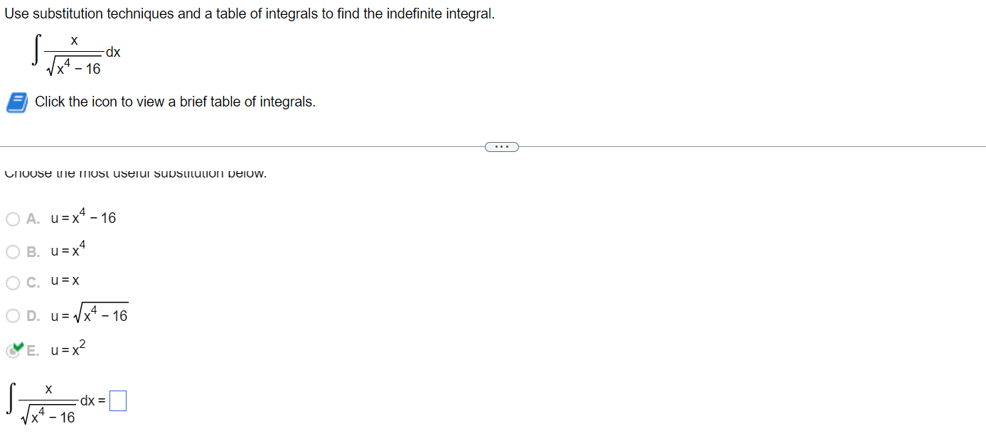 Solved Use substitution techniques and a table of integrals | Chegg.com