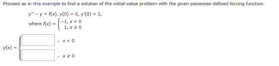 Solved Proceed As In This Example To Find A Solution Of The