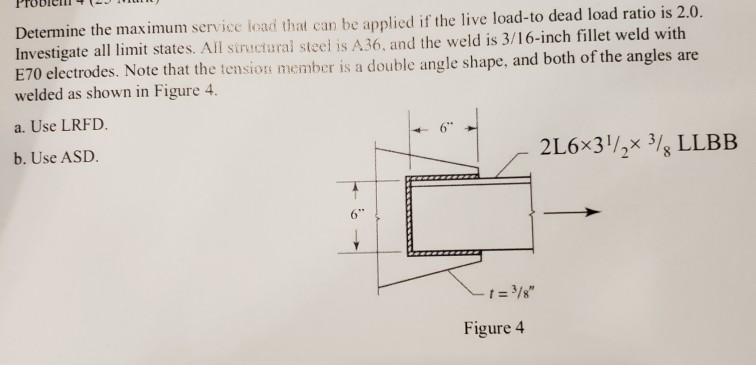 Determine the maximum service load that can be | Chegg.com