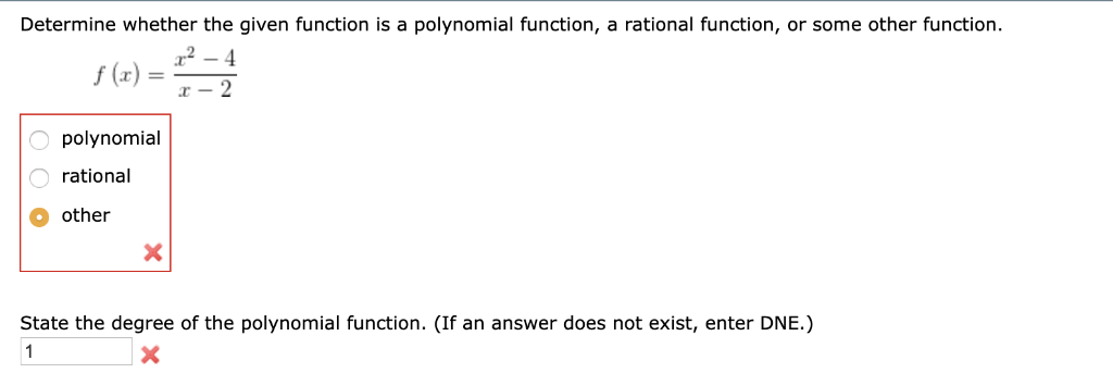 Solved Determine whether the given function is a polynomial | Chegg.com