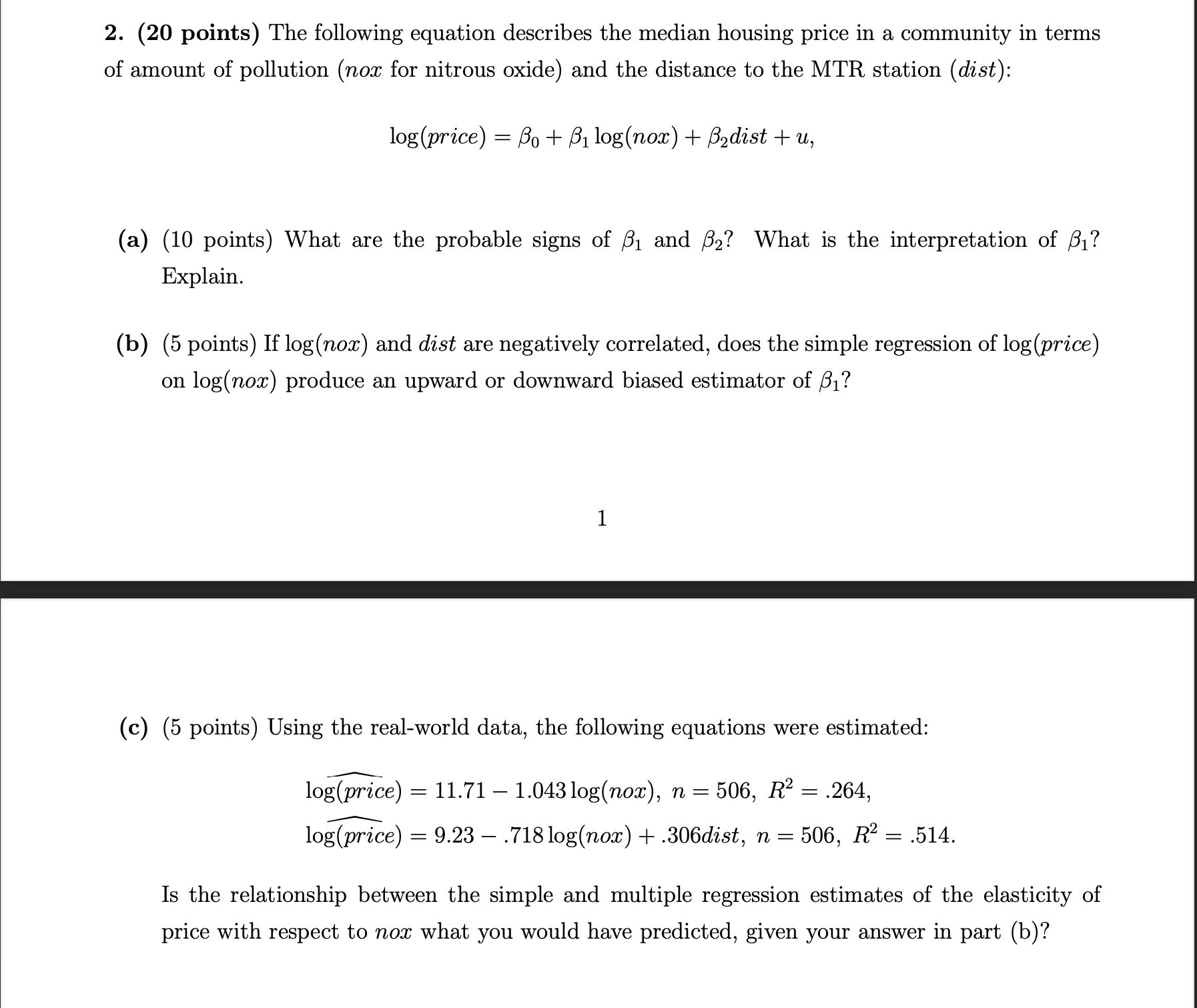 Solved (20 ﻿points) ﻿The following equation describes the | Chegg.com