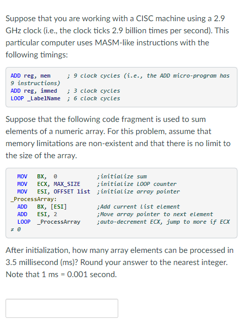 Solved Suppose that you are working with a CISC machine | Chegg.com
