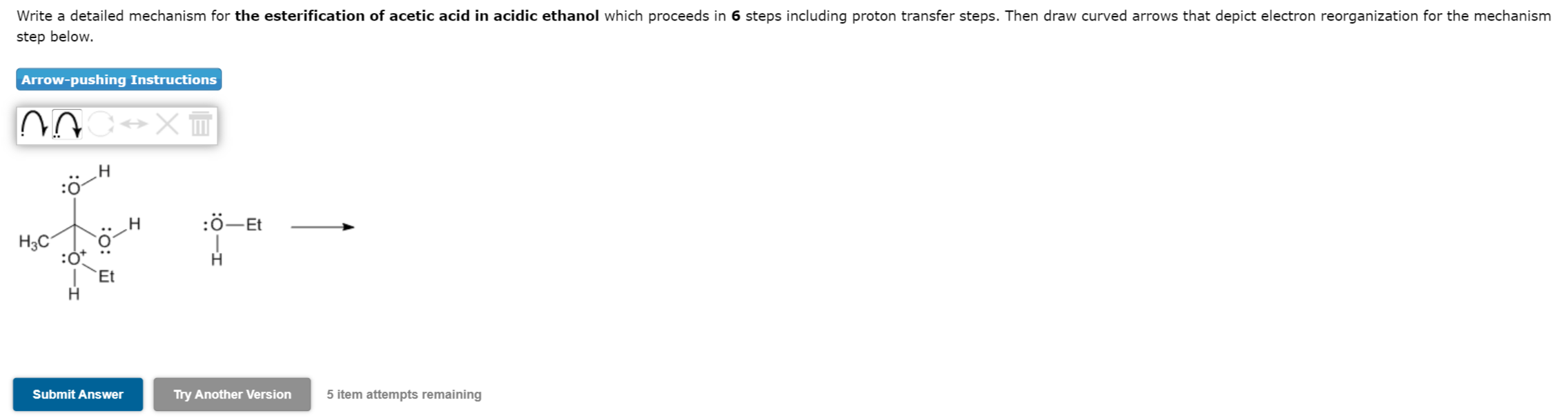 Solved Write a detailed mechanism for the esterification of | Chegg.com