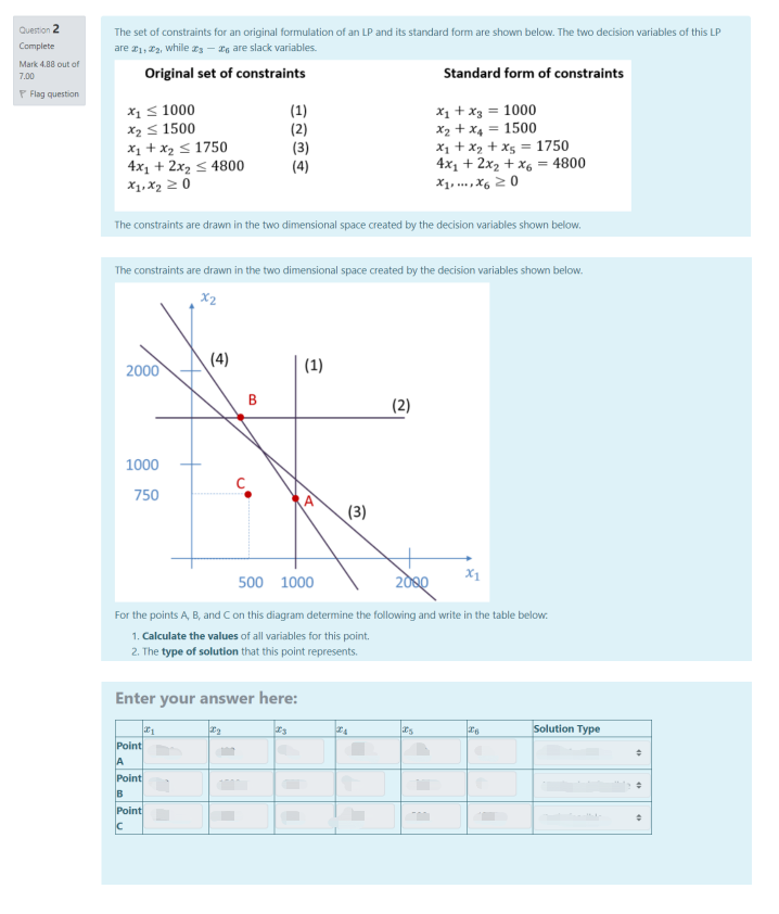 Solved The set of constraints for an original formulation of | Chegg.com