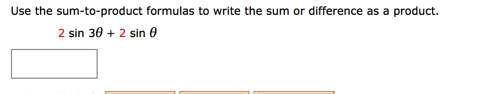 Solved Use the sum-to-product formulas to write the sum or | Chegg.com
