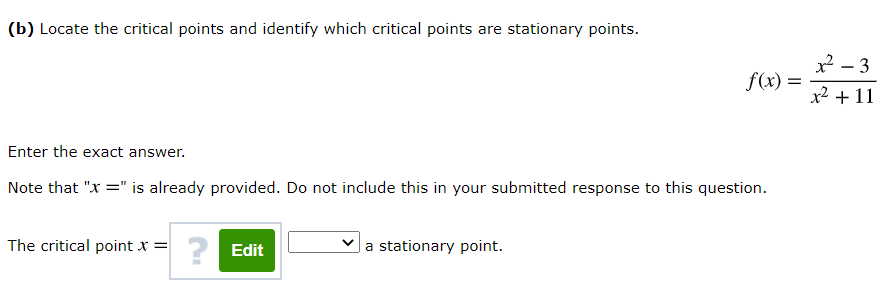 Solved Question 10 Locate the critical points and identify | Chegg.com