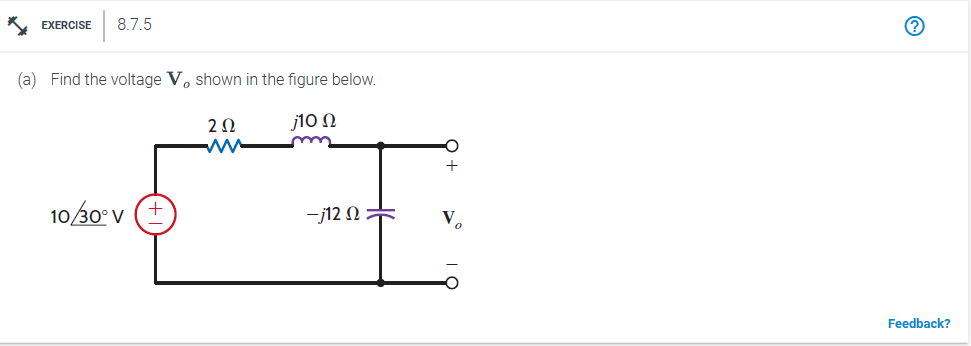 Solved (a) Find the voltage Vo shown in the figure below. | Chegg.com