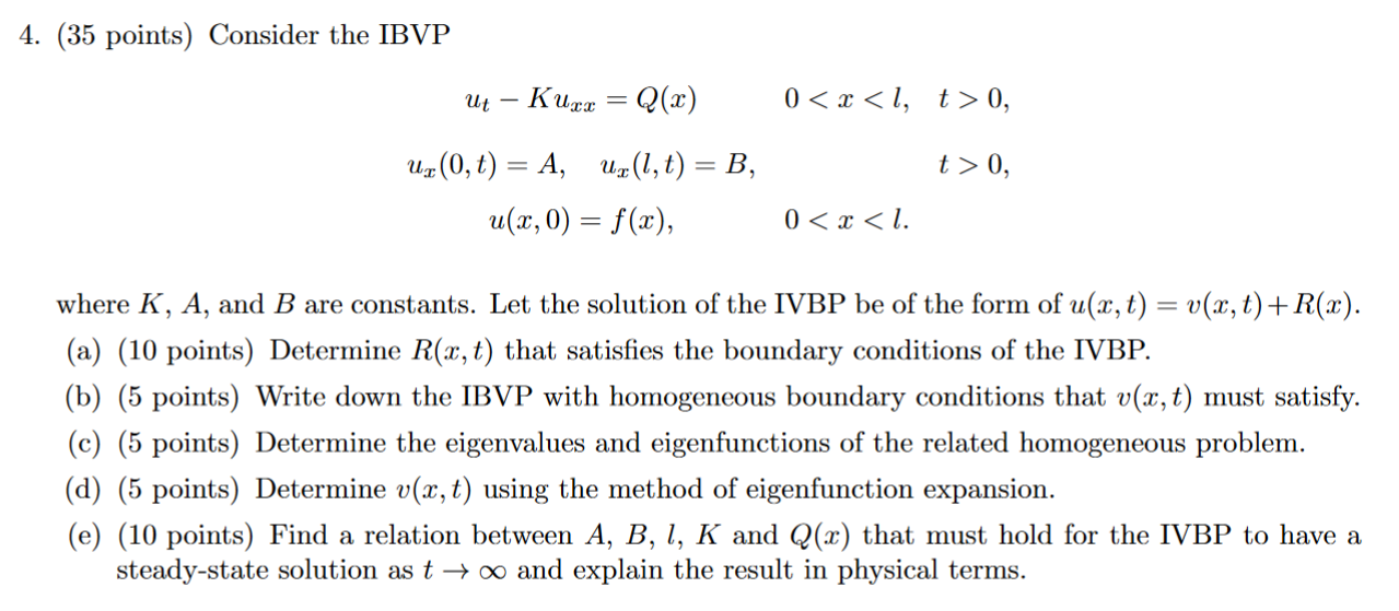 Solved 5. (15 points) Consider the same IVBP given in | Chegg.com