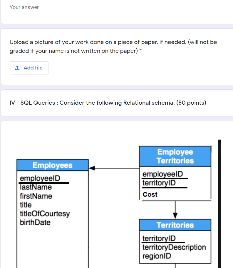 Solved Iii Normalization Consider The Following Database