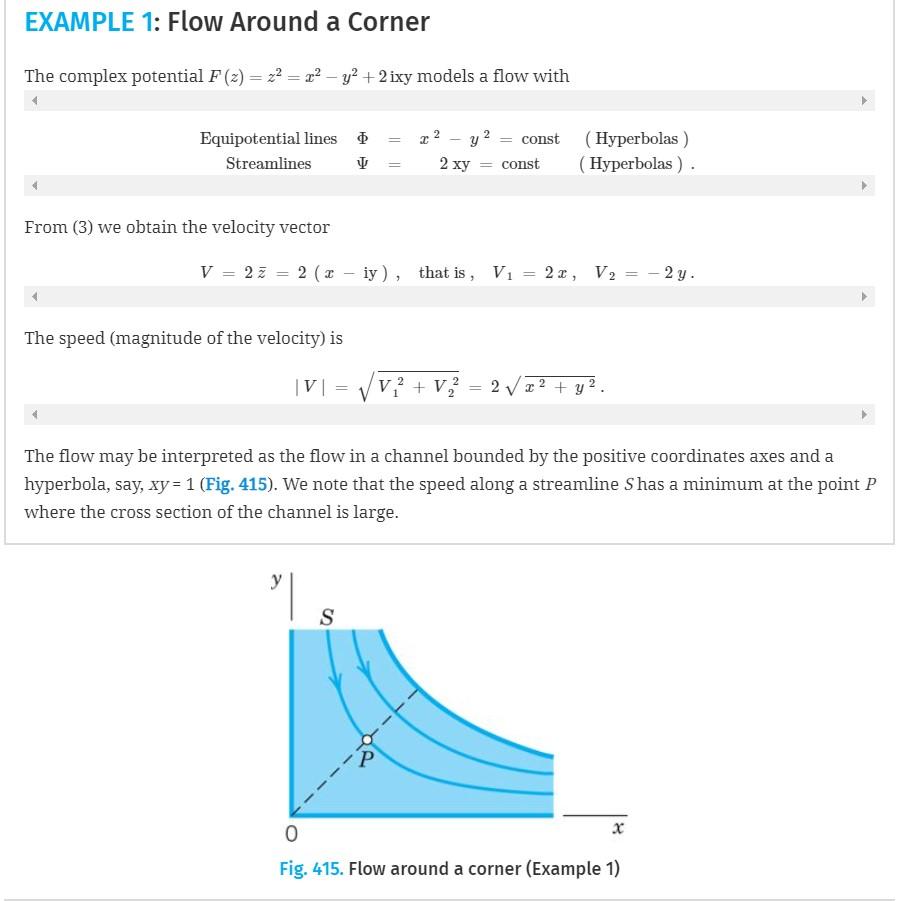 Conformal mapping. Obtain the flow in Example 1 from | Chegg.com