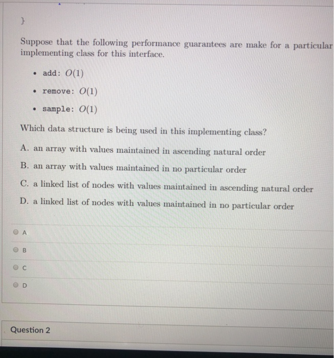 Solved public interface RandomizedList extends List ( t x * | Chegg.com