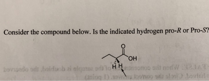 Solved Consider the compound below. Is the indicated | Chegg.com