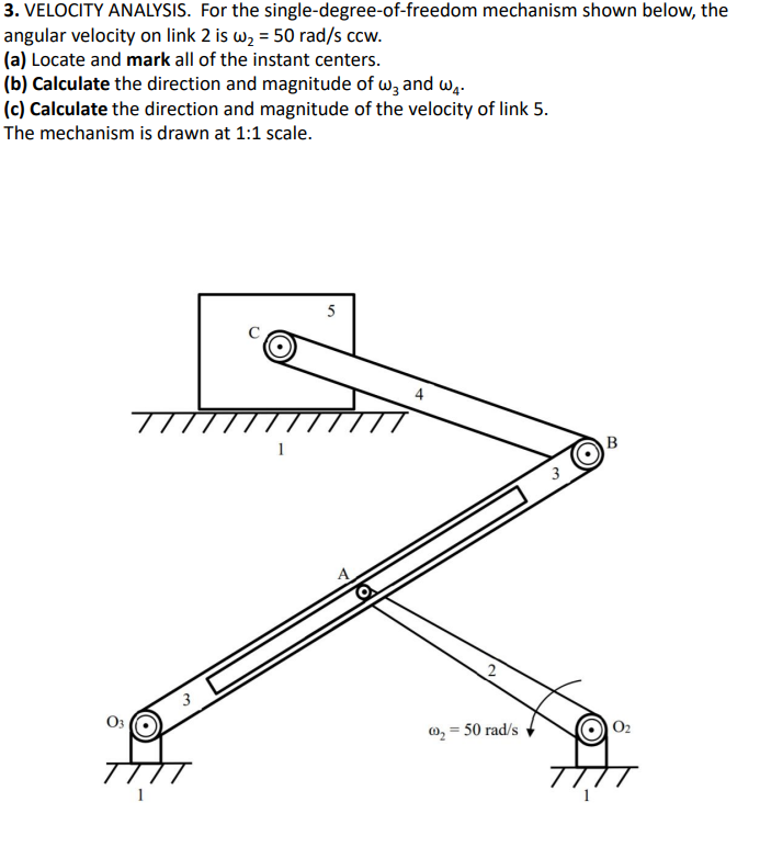 3. VELOCITY ANALYSIS. For the | Chegg.com