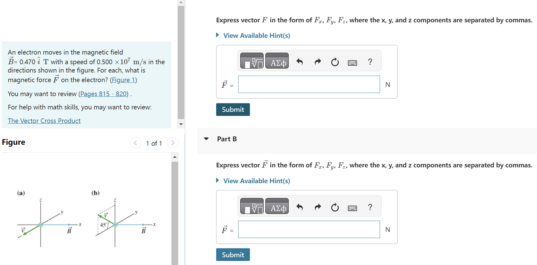 Solved Express vector F in the form of Fx,Fy,Fz, where the | Chegg.com