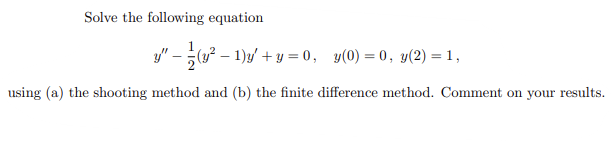 Solved Solve the following equation | Chegg.com