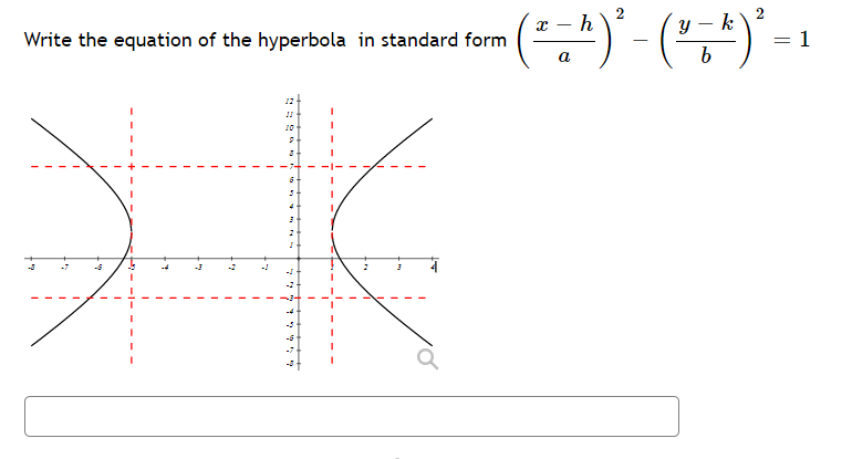 Solved Write the equation of the hyperbola in standard form | Chegg.com