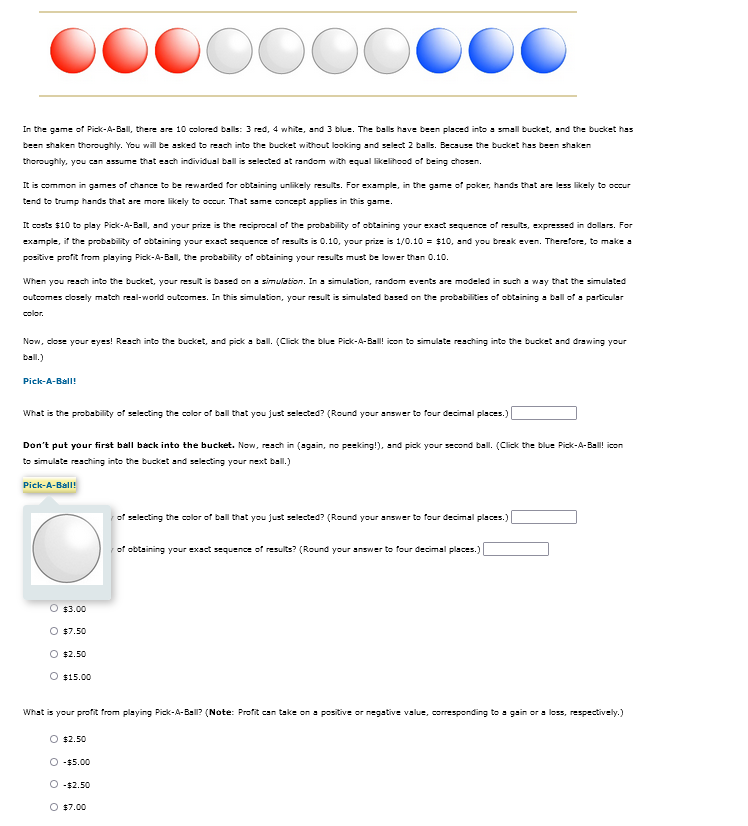 Solved In the game of Piek-A-Bsil, there are 10 colared | Chegg.com