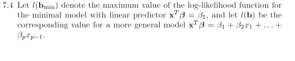 7.4 Let l(bmin) denote the maximum value of the | Chegg.com