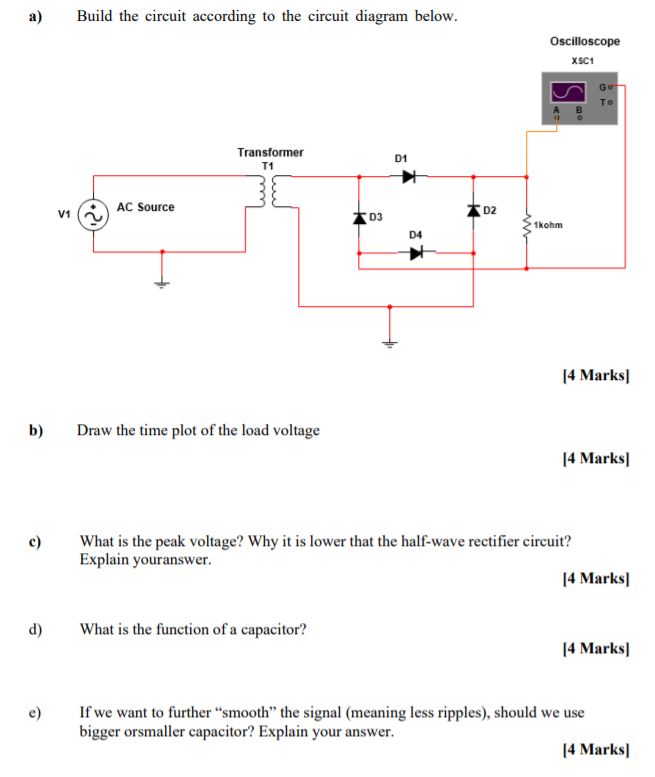 Solved Build the circuit according to the circuit diagram | Chegg.com