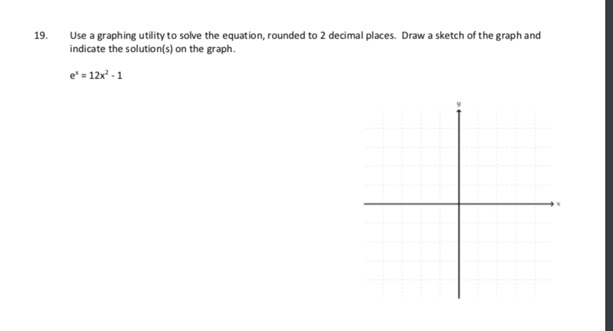 Solved 19. Use a graphing utility to solve the equation, | Chegg.com