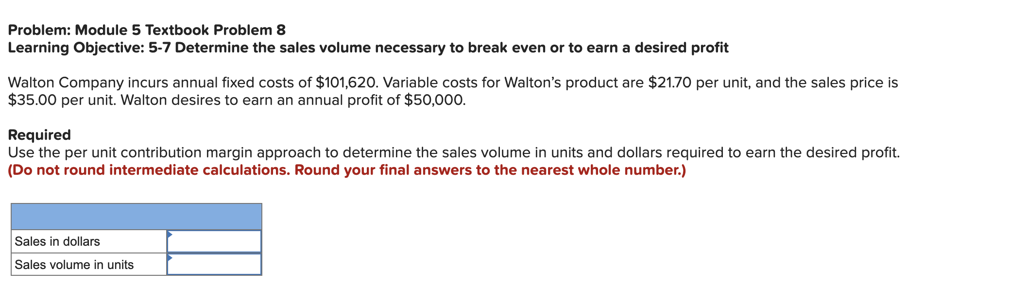 Solved Problem: Module 5 Textbook Problem 8 Learning | Chegg.com