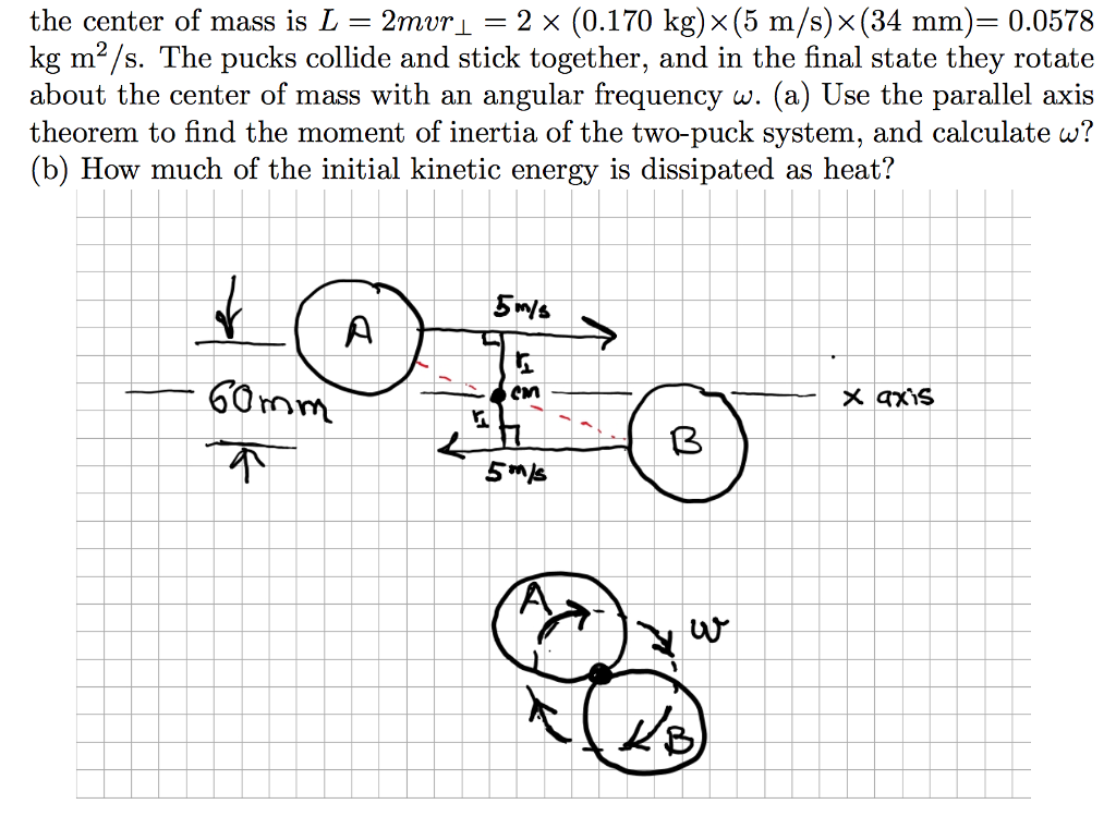 Solved 3. Consider two cylindrical hockey pucks, each with a | Chegg.com