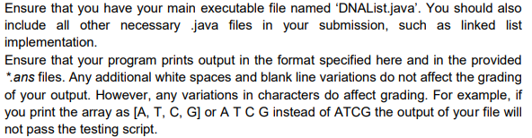 Title: DNA Strings with lists A key element in many | Chegg.com