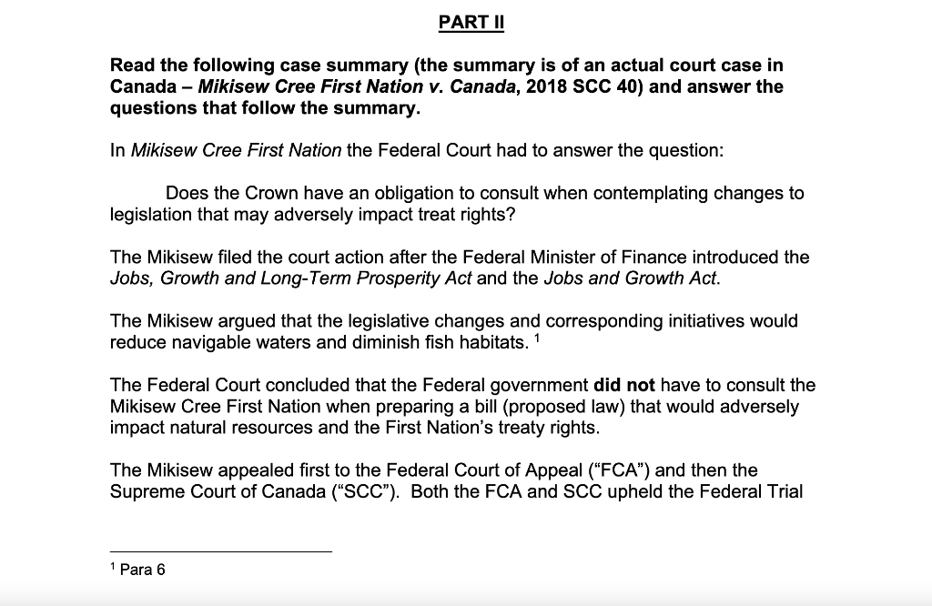 Solved Read the following case summary (the summary is of an | Chegg.com