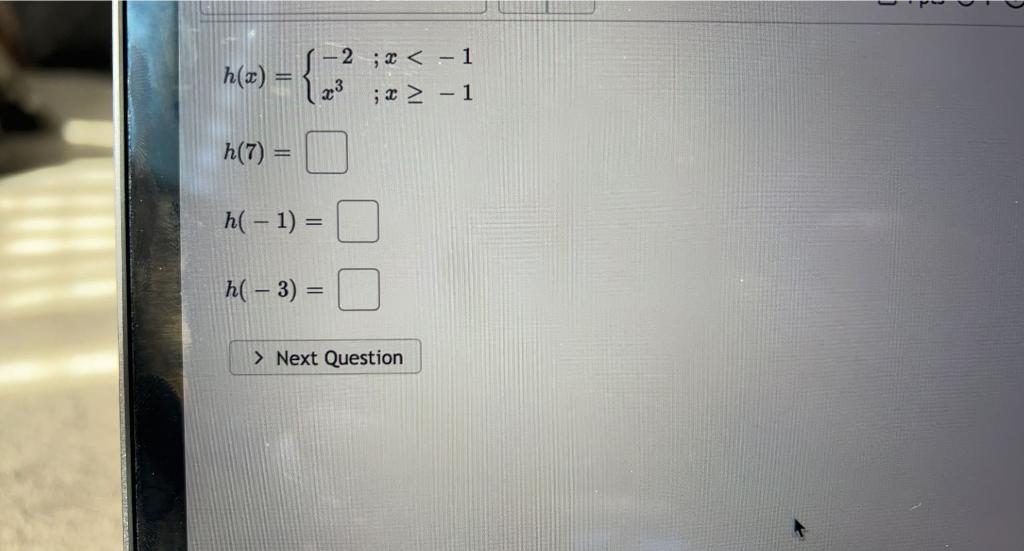 Solved h(x)={−2x3;x≥−1;x