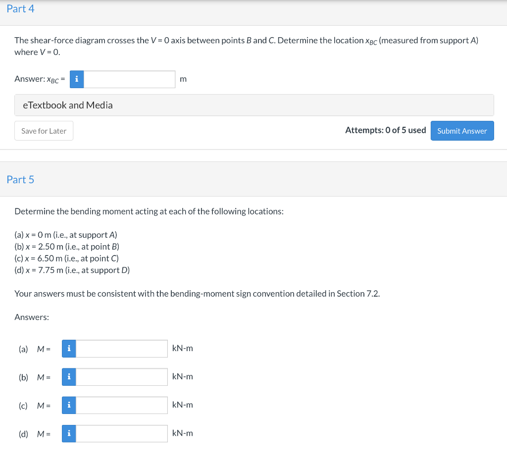 Use discontinuity functions to develop the load | Chegg.com
