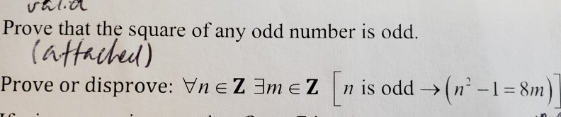 Solved Prove that the square of any odd number is odd. | Chegg.com