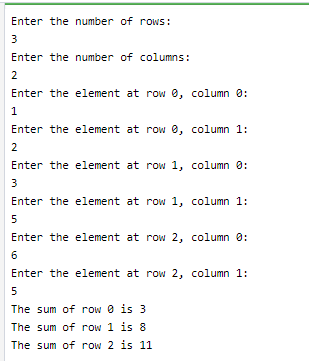 Solved Write a program that creates 2D array, gets size of | Chegg.com