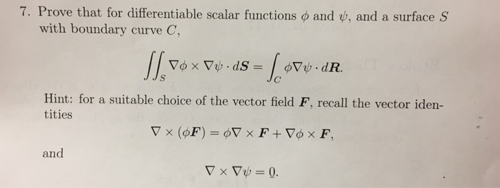 Solved Prove that for differentiable scalar functions phi | Chegg.com