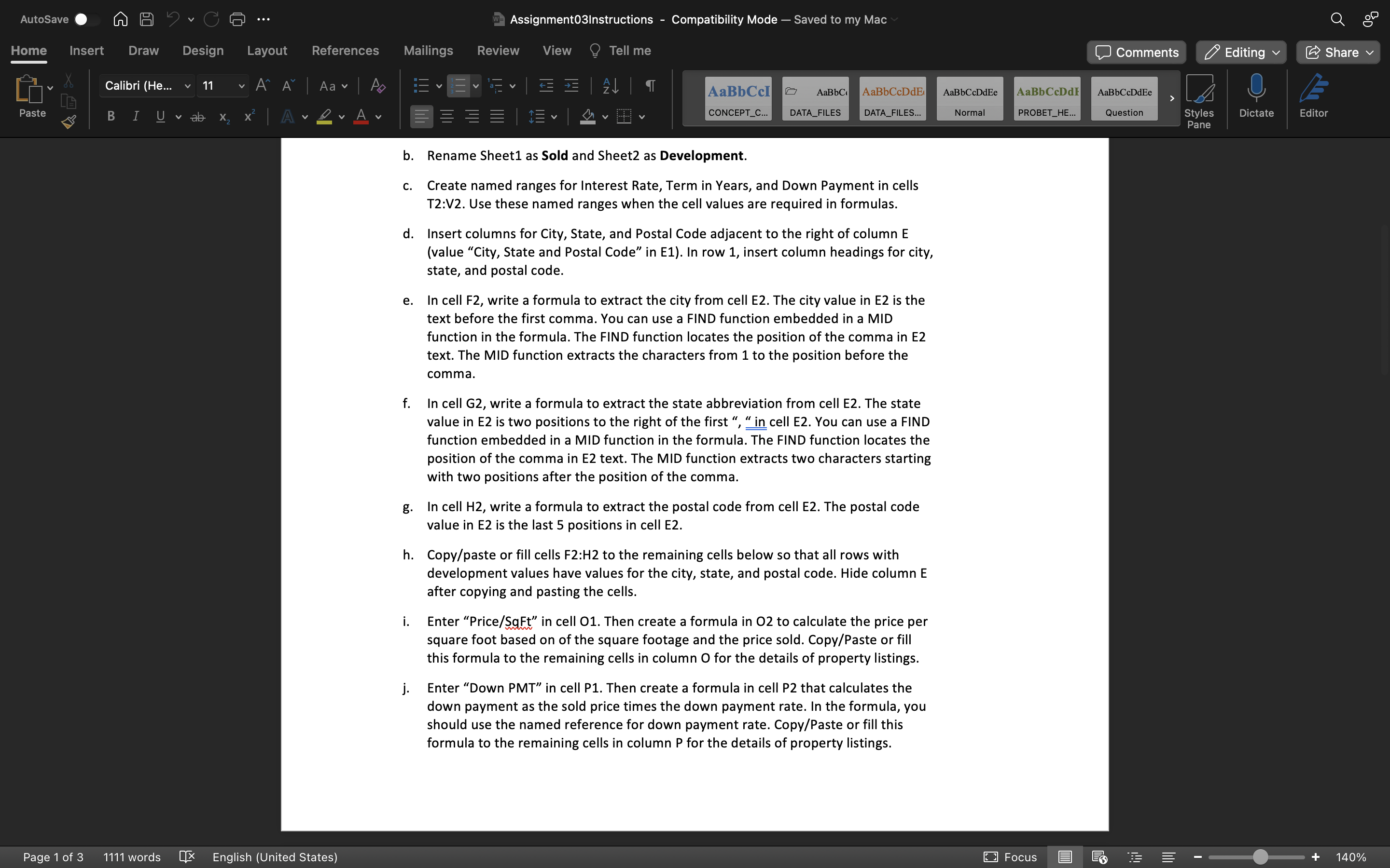 Solved c. Create named ranges for Interest Rate, Term in | Chegg.com