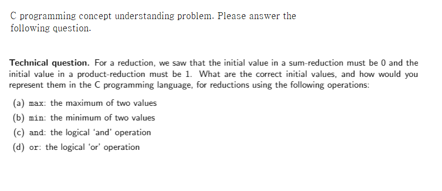 Solved C programming concept understanding problem. Please | Chegg.com