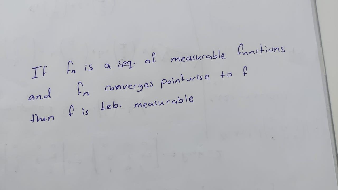 Solved functions If fn is f a seg- of measurable In | Chegg.com