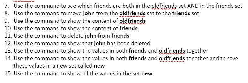 Solved 7. Use the command to see which friends are both in | Chegg.com