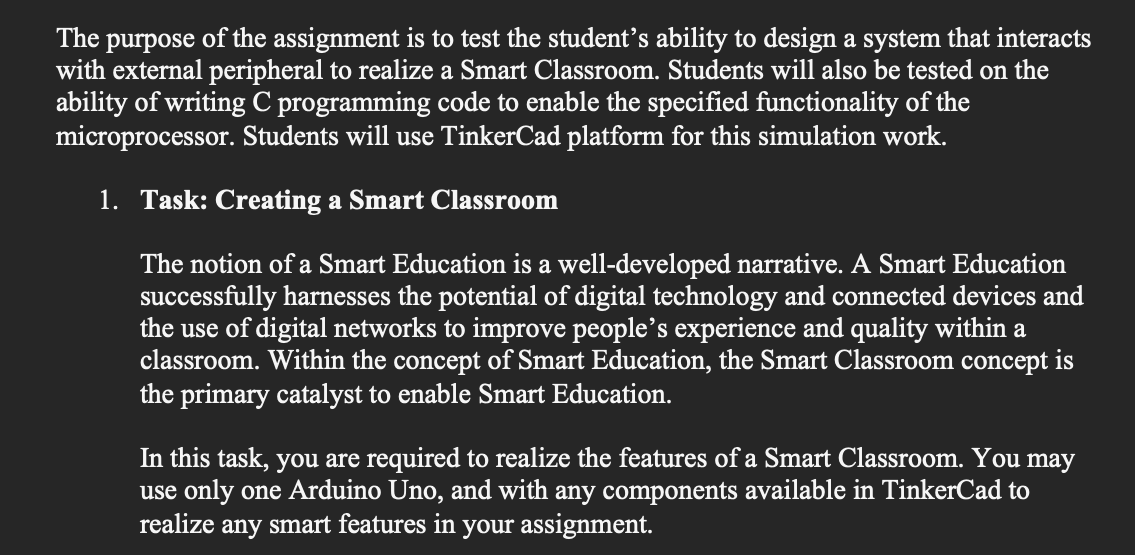 Solved he purpose of the assignment is to test the student's | Chegg.com