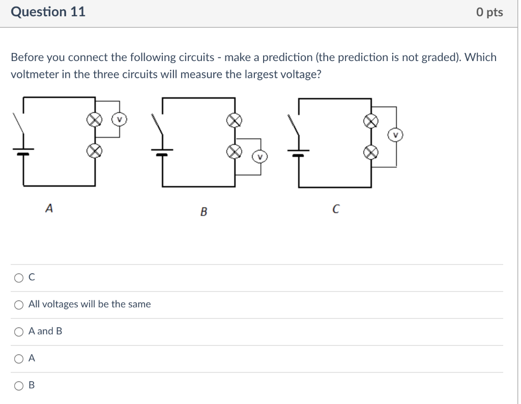 Solved Question 11 O pts Before you connect the following | Chegg.com