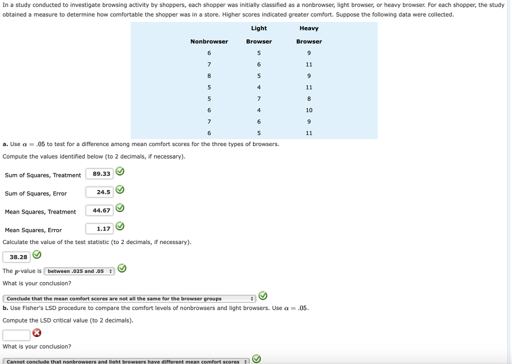 Solved In a study conducted to investigate browsing activity | Chegg.com