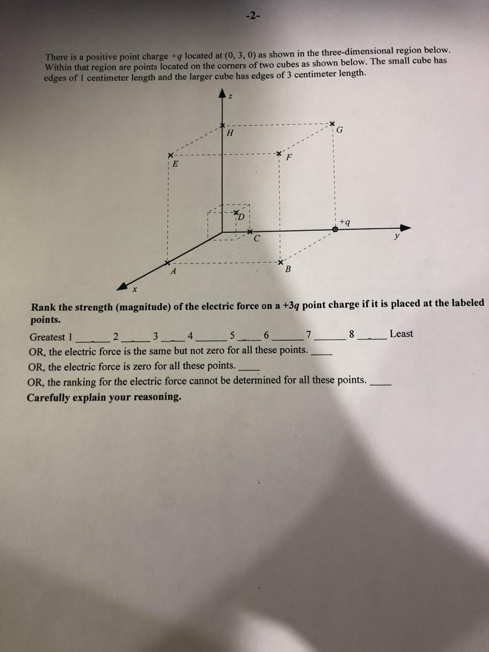 Solved There is a positive point charge +q located at | Chegg.com