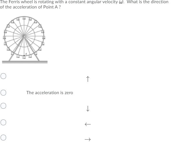 Solved The Ferris wheel is rotating with a constant angular | Chegg.com